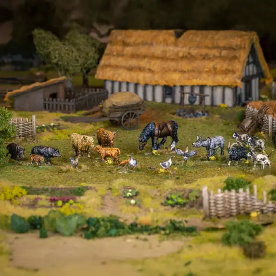 Victrix Pillage: Medieval Farm Animals (104) – Stronghold Terrain