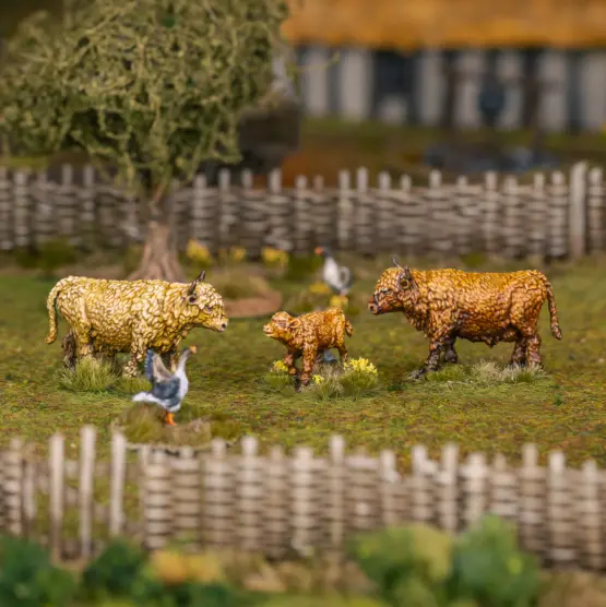 Victrix Pillage: Medieval Farm Animals (104) – Stronghold Terrain